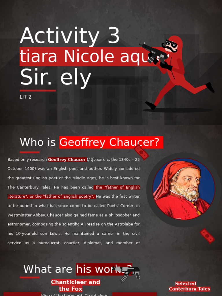 LIT 2 Activity 3 | PDF | Geoffrey Chaucer | European Literature