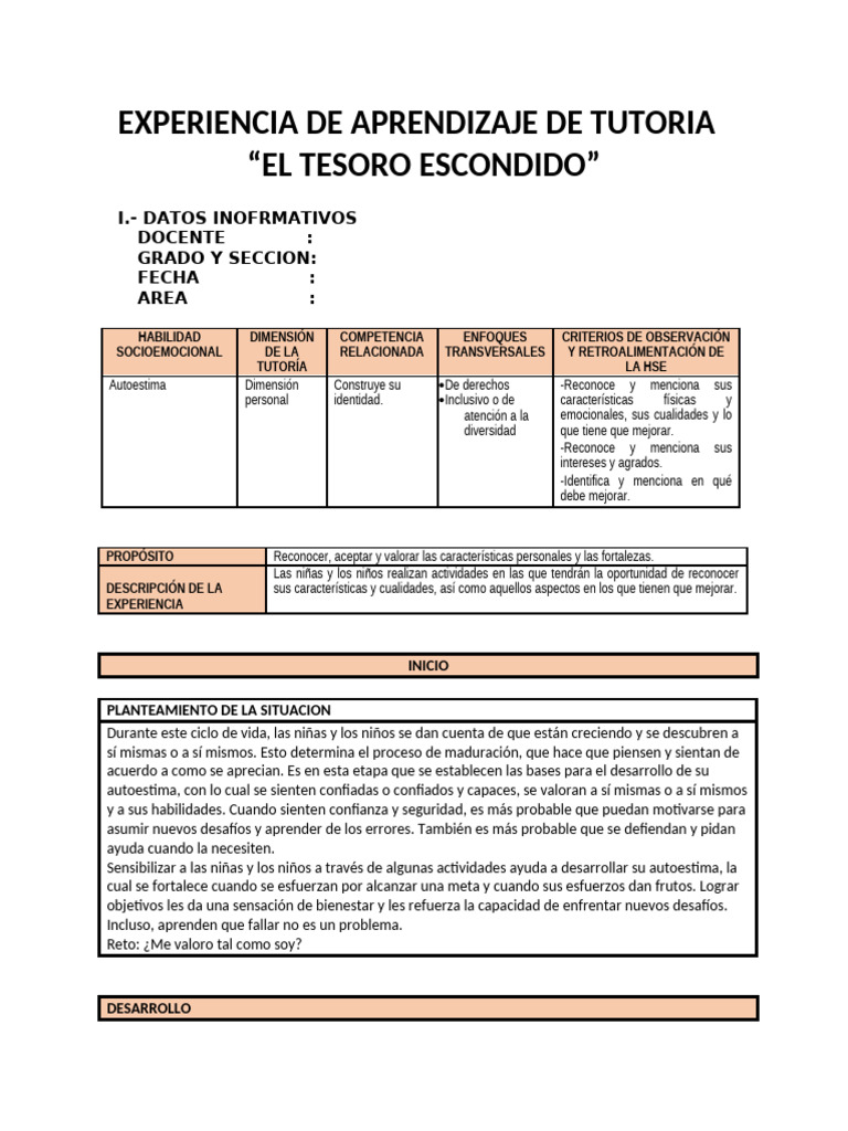 ACTIVIDAD SOCIOEMOCIONAL | PDF | Autoestima | Aprendizaje