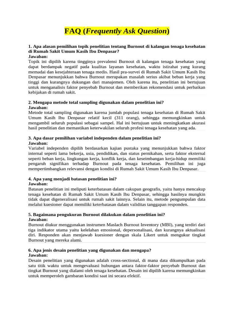 Faq - PPT Seminar Proposal | PDF