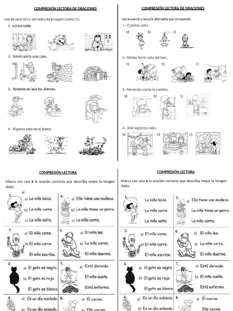 Comprension de Oraciones | PDF