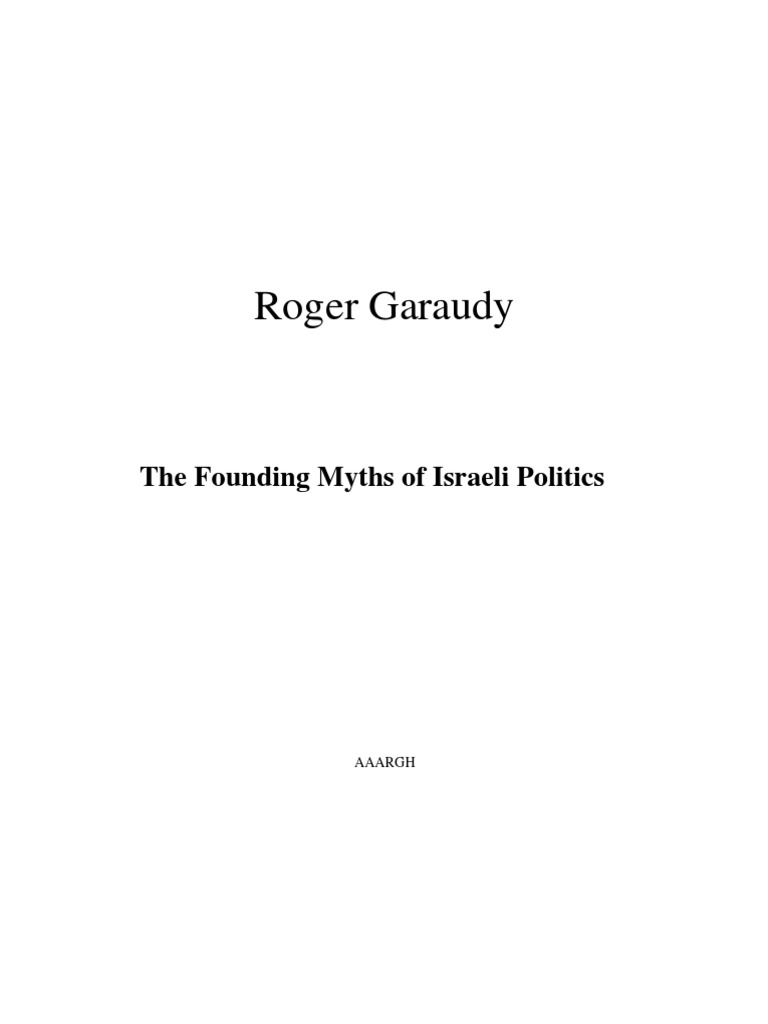 The Founding Myths of Israeli Politics | PDF | Zionism | Book Of Genesis