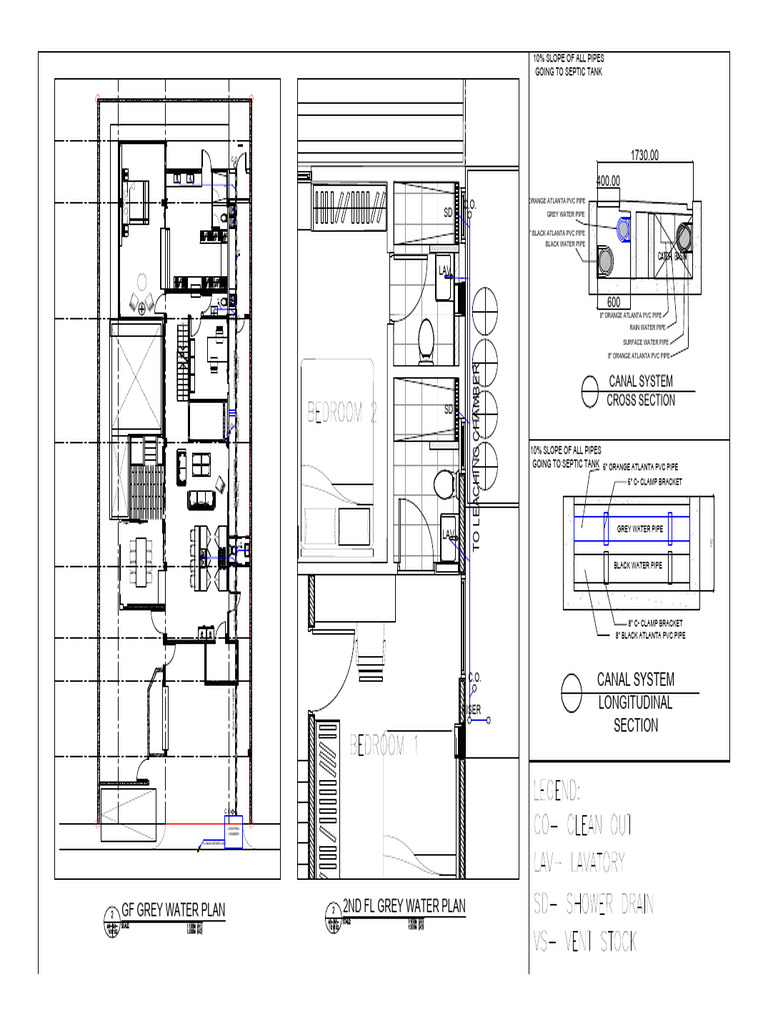 GF Grey Water Plan 2Nd FL Grey Water Plan: Canal System Longitudinal ...
