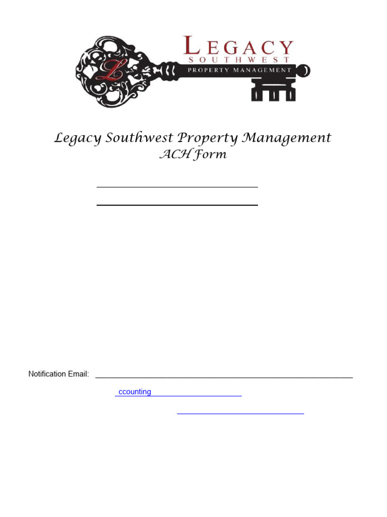 ACH Form | PDF