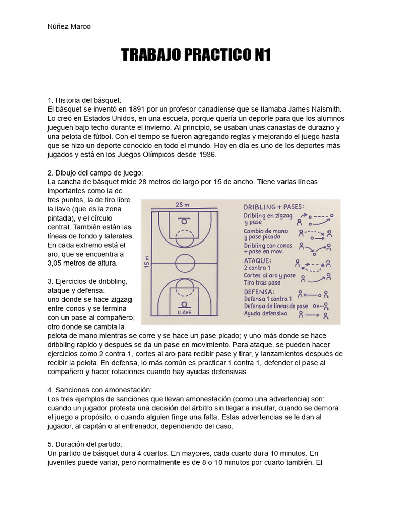 Trabajo Practico n1 | PDF | Reglas y regulaciones deportivas | Deportes ...