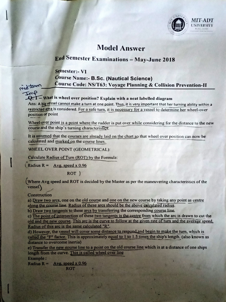 VPCP Model Answers | PDF