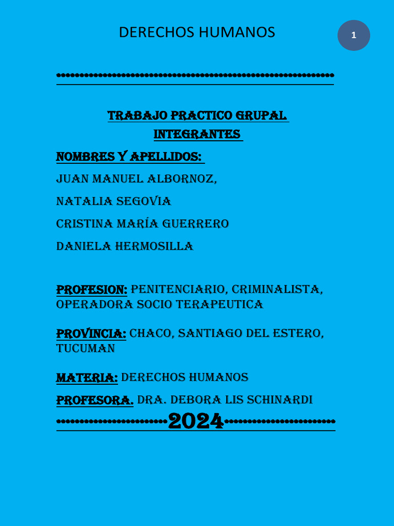 Trabajo Practico Grupal-2 | PDF | Violación | Derechos humanos