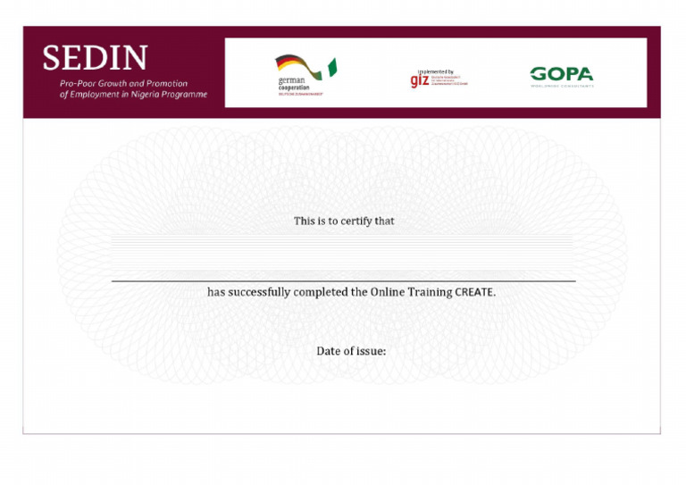 Certificate of Achievement | PDF