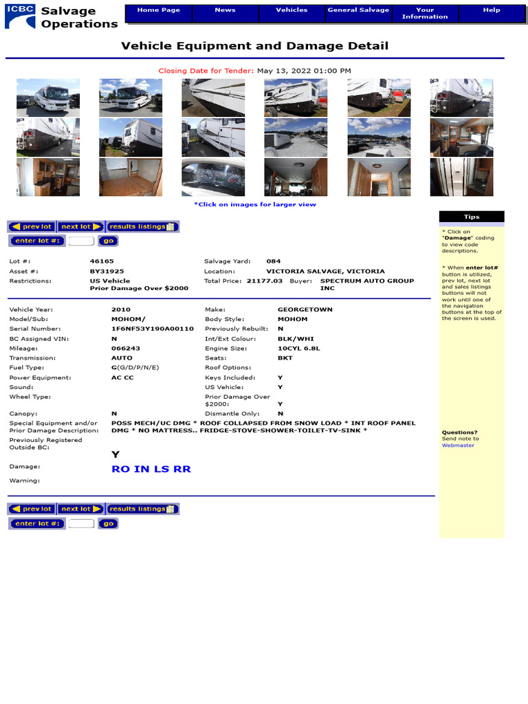 Vehicle Equipment and Damage Detail 2 | PDF | Automotive Industry ...
