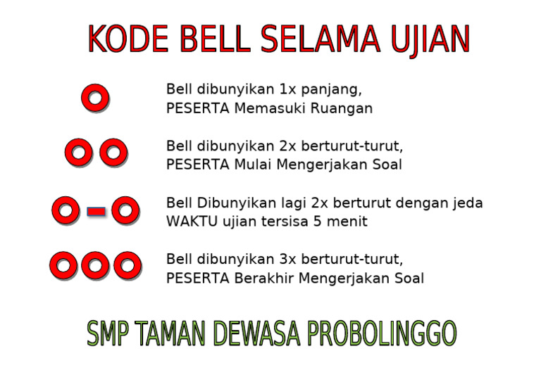 Kode Bel Ujian | PDF