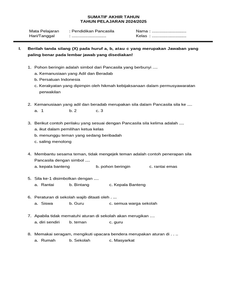 Penerapan Sila Pancasila di Sekolah | PDF