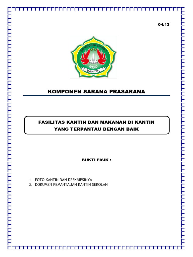 Fasilitas Kantin Sekolah Sehat | PDF