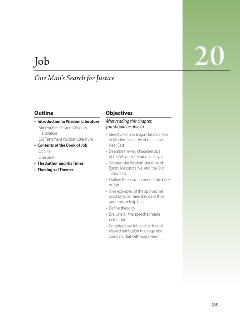 Exploring the Book of Job's Wisdom | PDF | Wisdom Literature | Book Of Job