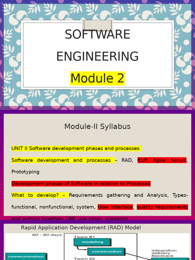 CSEN1131 Software Engineering Module 2 | PDF | Scrum (Software ...