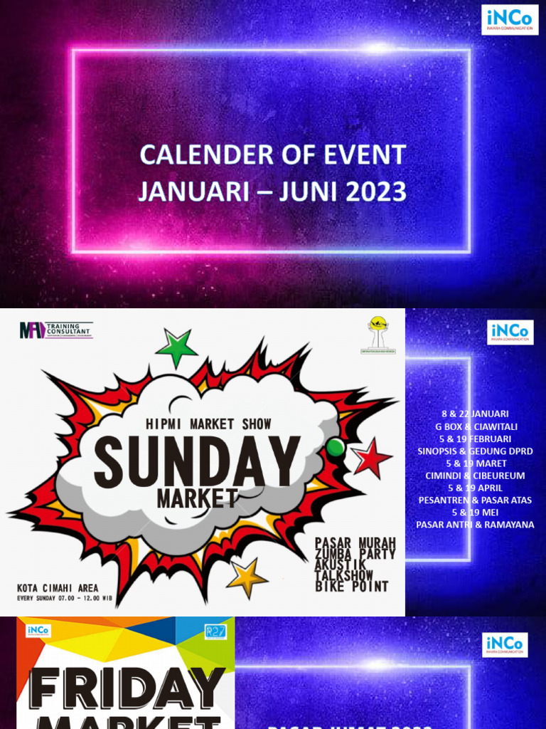 Kalender Acara Januari-Juni 2023 | PDF