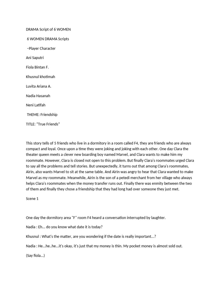 DRAMA Script of-WPS Office | PDF