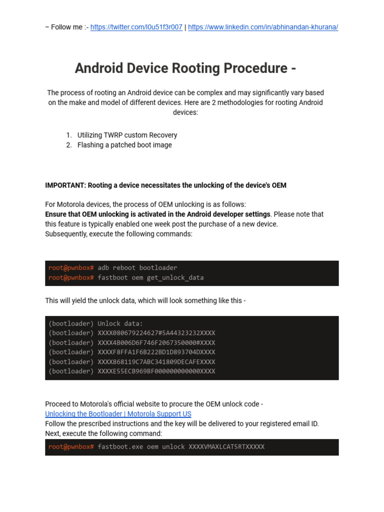 Android Device Rooting Procedure | PDF | Software | Mobile Phones