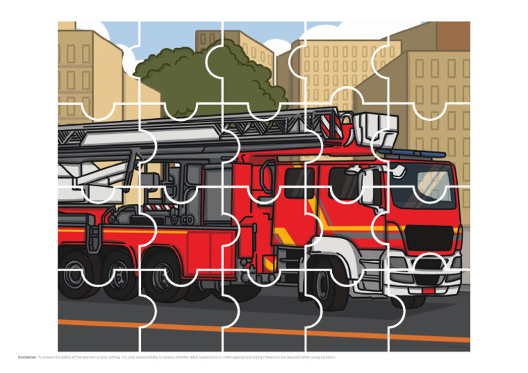 In SL 1736345109 Fire Truck Jigsaw Puzzle Ver 1 | PDF