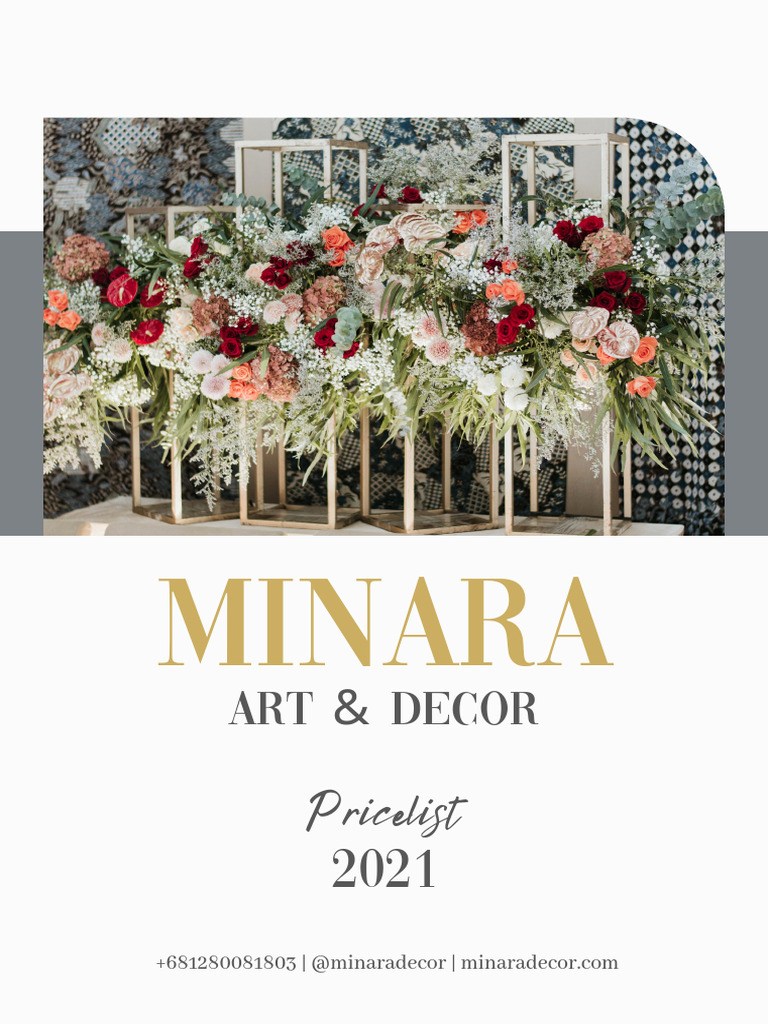 Minara Decor Pricelist 2021 | PDF | Rites Of Passage | Marriage, Unions ...