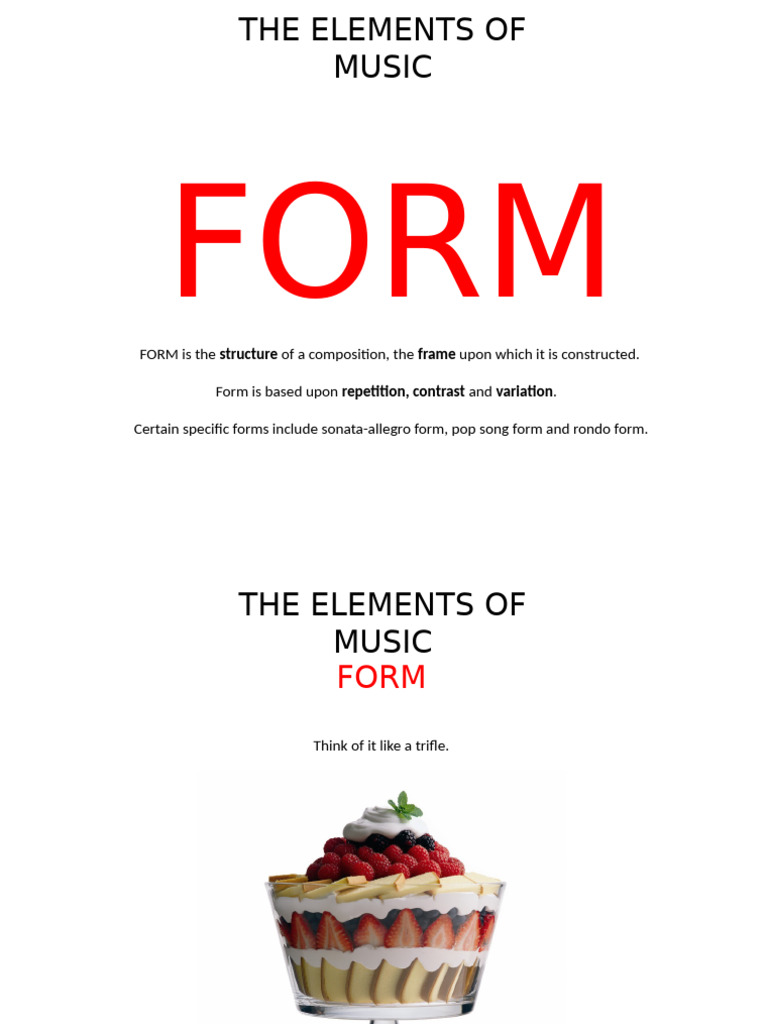 Elements of Music - Form | PDF | Song Structure | Musicology