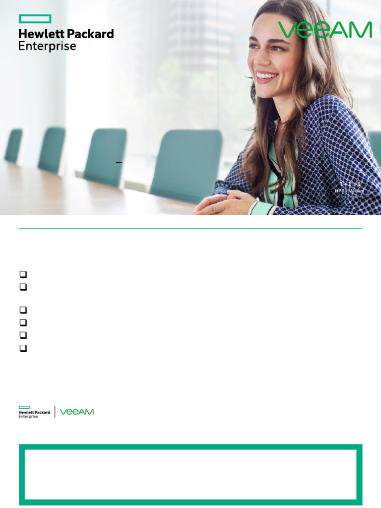 Veeam and HPE - Data Protection Solution - Oct2019 | PDF | Backup | Virtual Machine