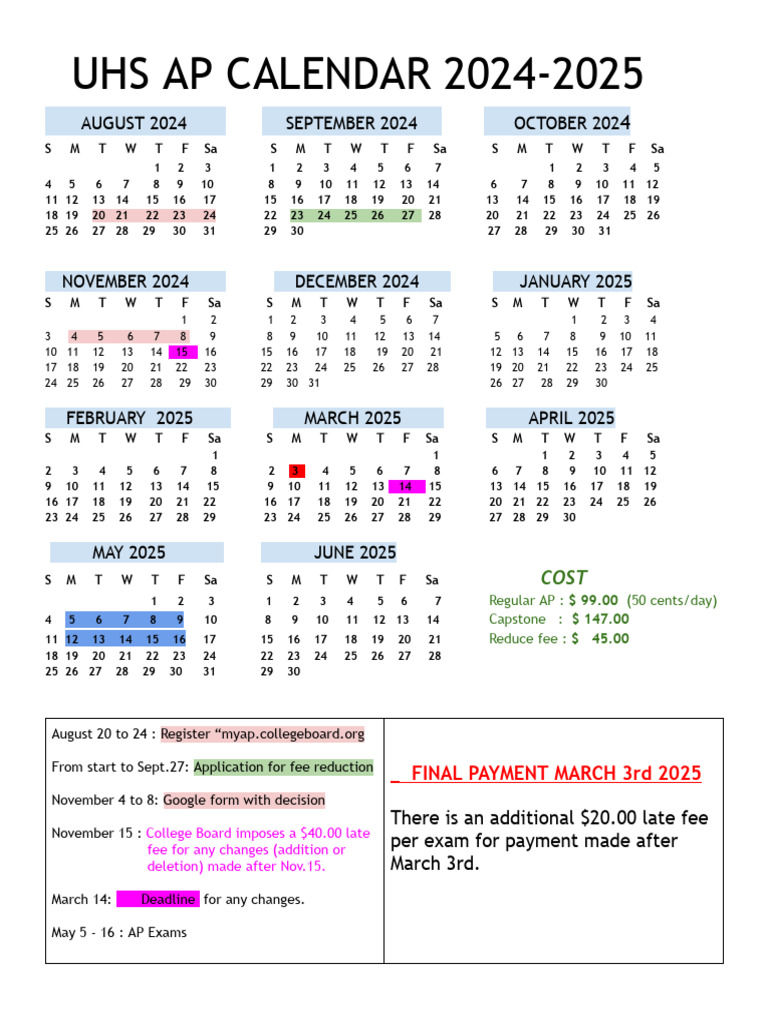 APCALENDAR2024 2025 GoogleDocs | PDF