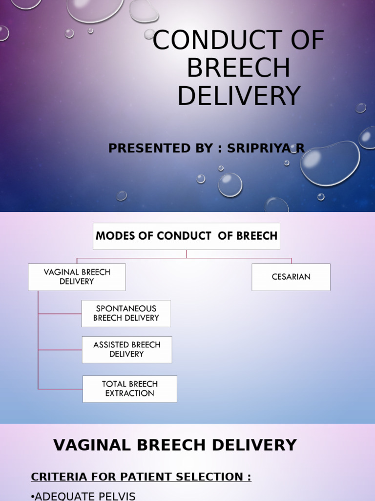 Guidelines for Vaginal Breech Delivery | PDF | Childbirth | Caesarean ...