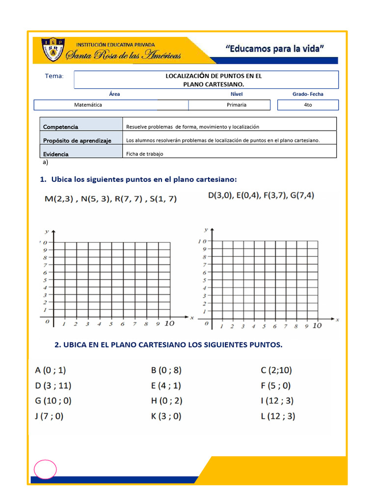 Plano Cartesiano | PDF