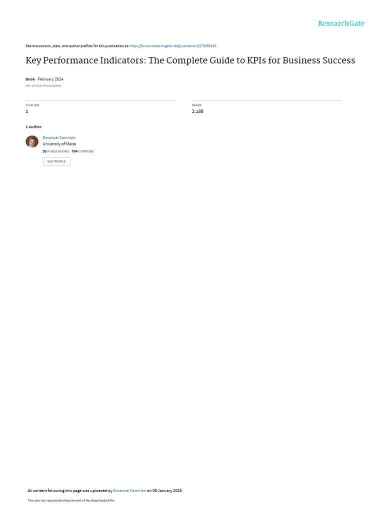Key Performance Indicators The Complete Guide To K | PDF | Performance ...