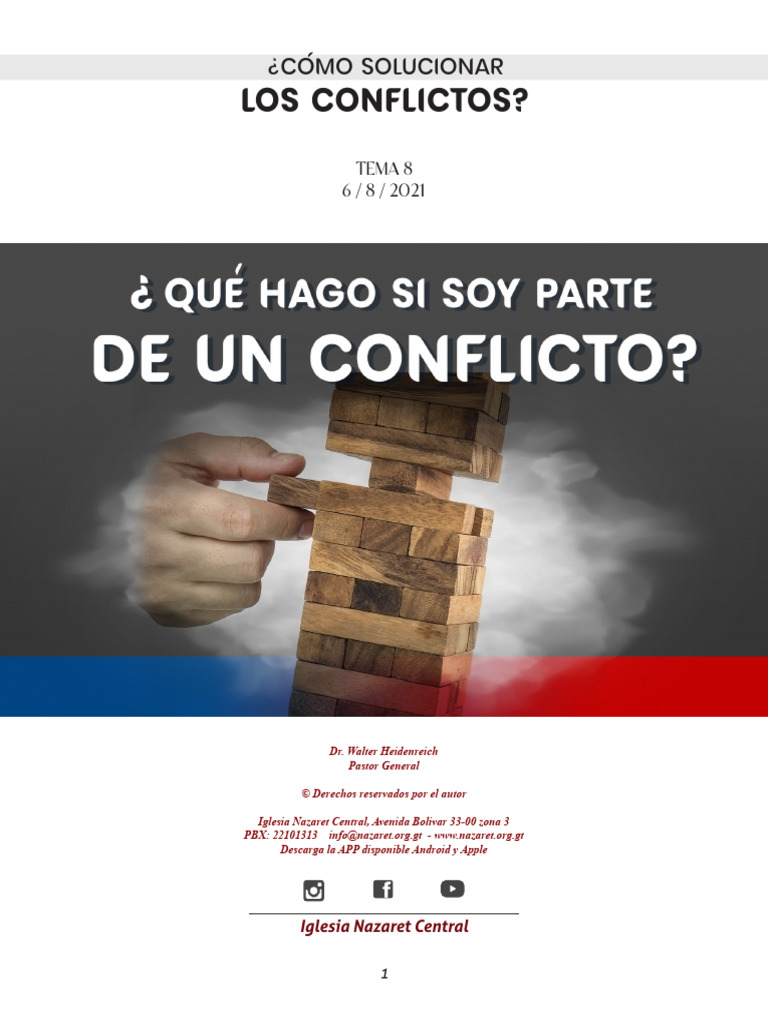 Tema 8 Qu Hago Si Soy Parte de Un Conflicto Y87jdj | PDF | Pecado | Perdón