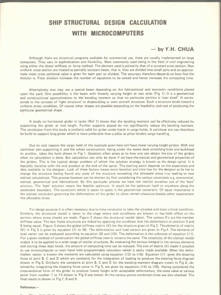 Structural design calculation by microcomputer -cyh_CDA | PDF