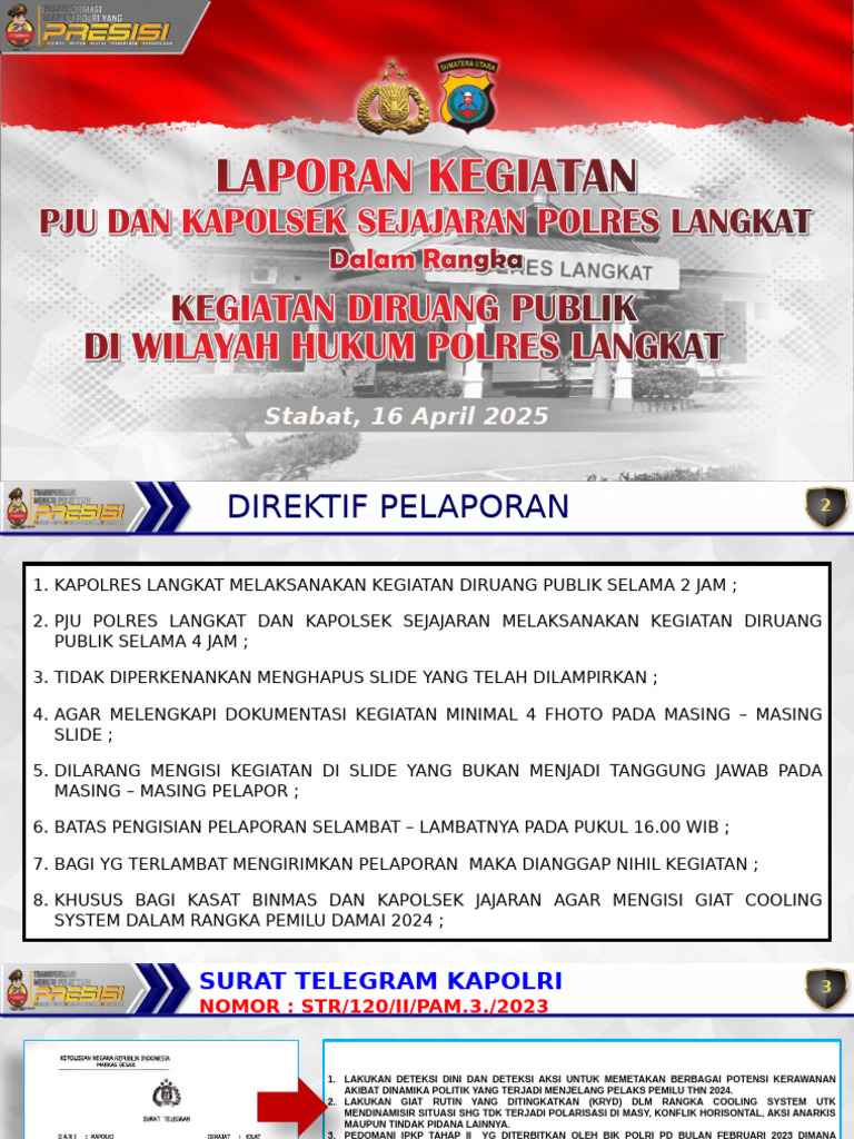 Lap Giat Ruang Publik Tgl 16 04 2025 BAG REN | PDF