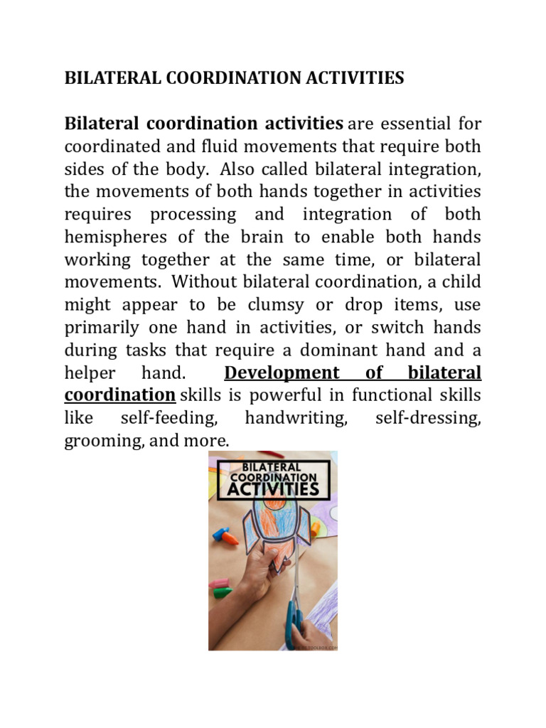 Bilateral Coordination Activities | PDF | Behavioural Sciences ...