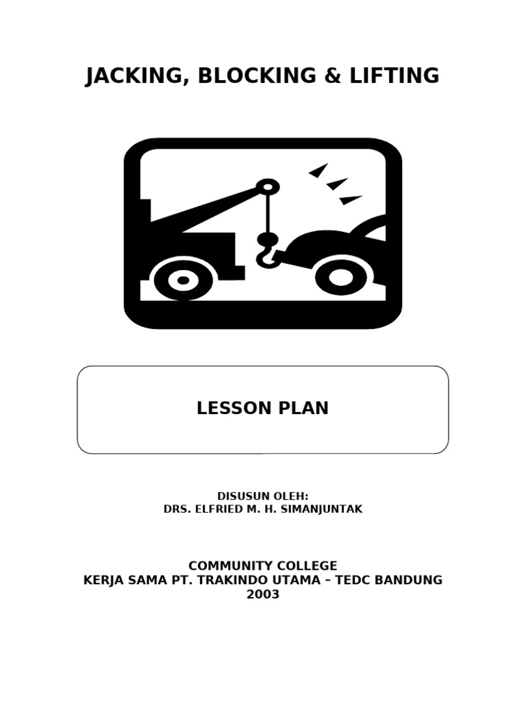 Panduan Jacking, Blocking & Lifting | PDF