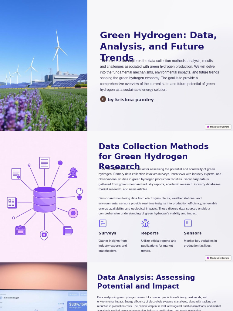 Green Hydrogen Data Analysis and Future Trends | PDF | Renewable Energy ...