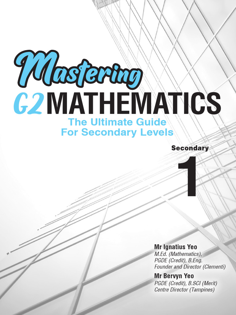 Mastering G2 MATHEMATICS Secondary 1 - Sample Pages | PDF ...