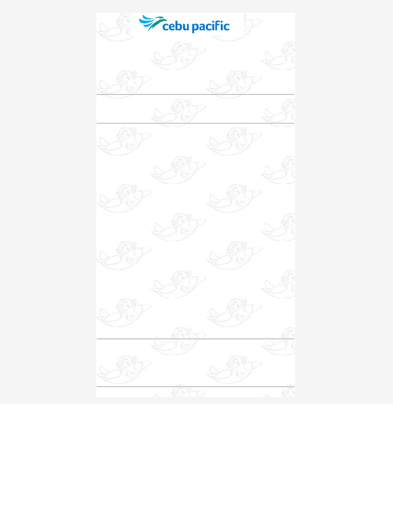 Cebu Pacific Official Receipt Details | PDF