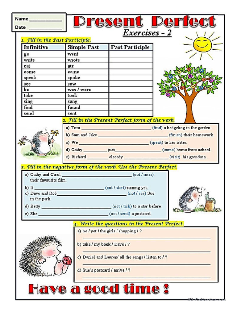 2.2 Presente Perfecto | PDF