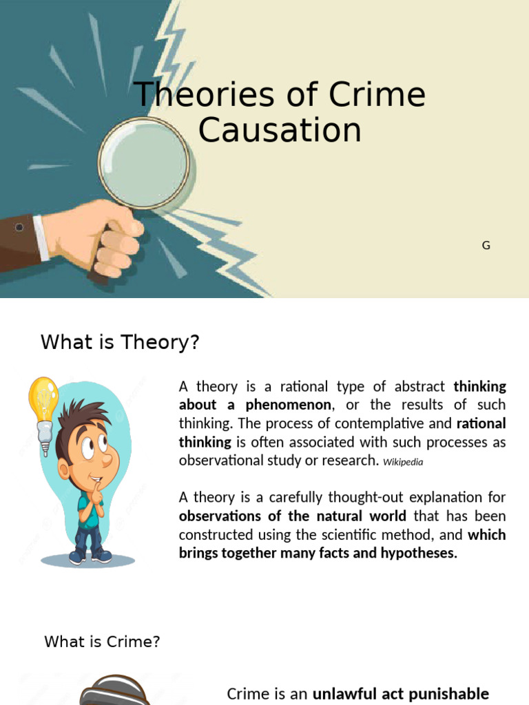 Theories of Crime Causation For Review 2 | PDF | Crimes | Crime & Violence