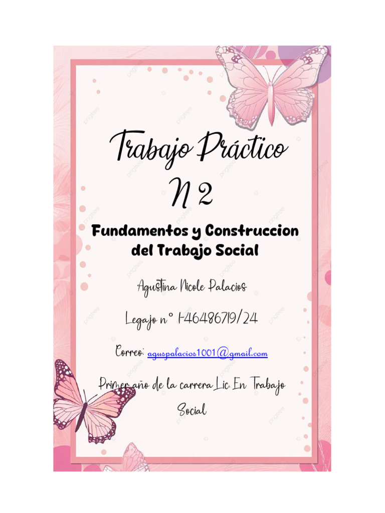 TP2 Fundamentos. | PDF | Trabajo Social