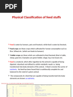 Classification of Feedstuffs in Livestock | PDF | Legume | Cereals