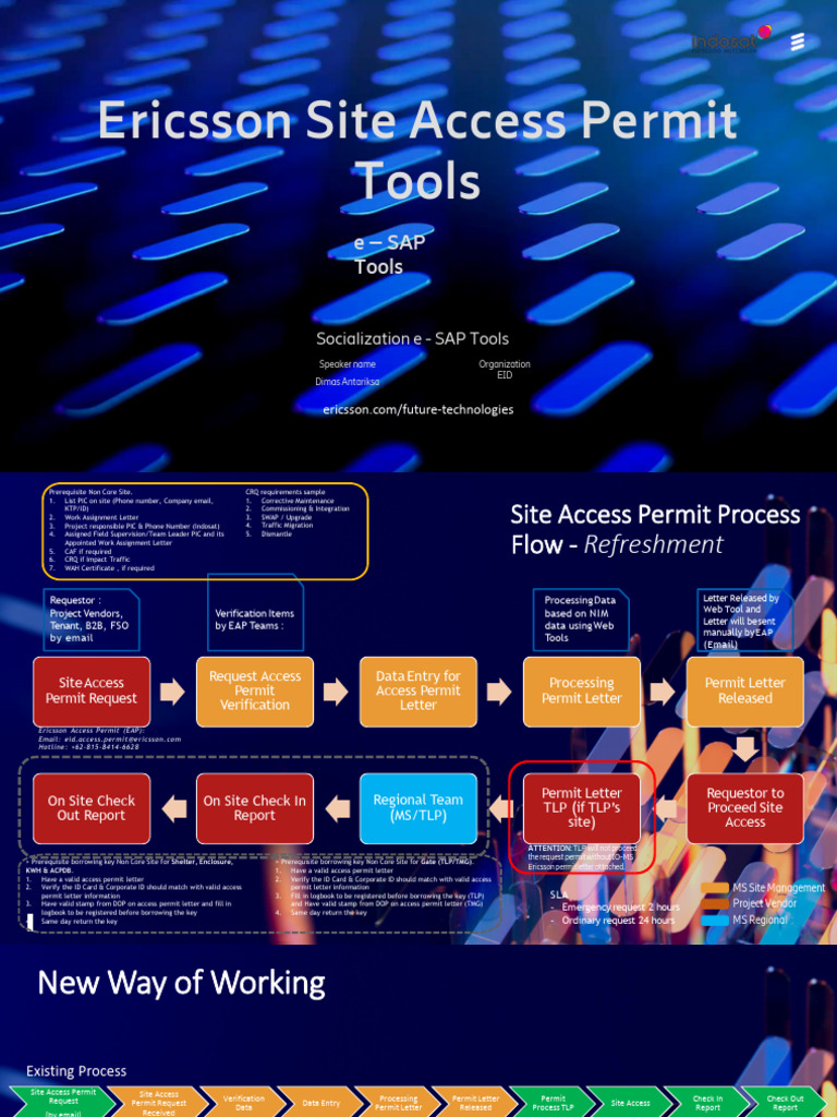 Introduction Ericsson Site Access Permit Ver 2.0 | PDF | Information ...