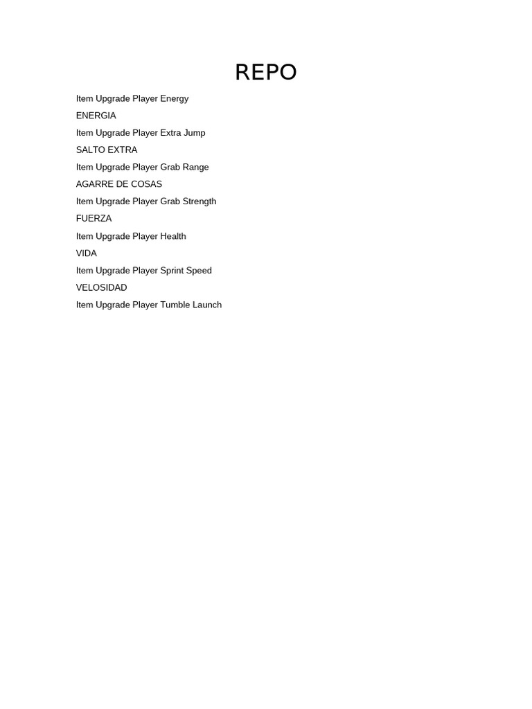 Player Upgrade Strength Sheet | PDF