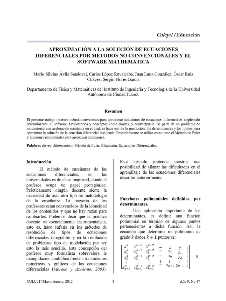 Aprox EDOs Charly 2012 | PDF