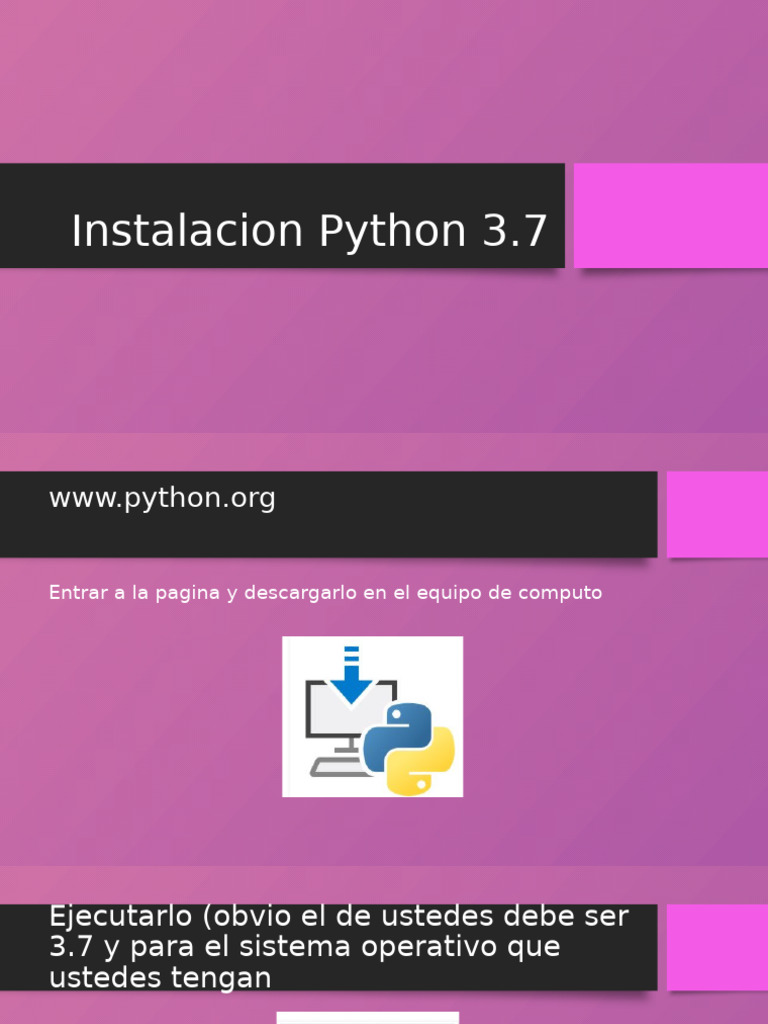 Instalacion Python 3 | PDF