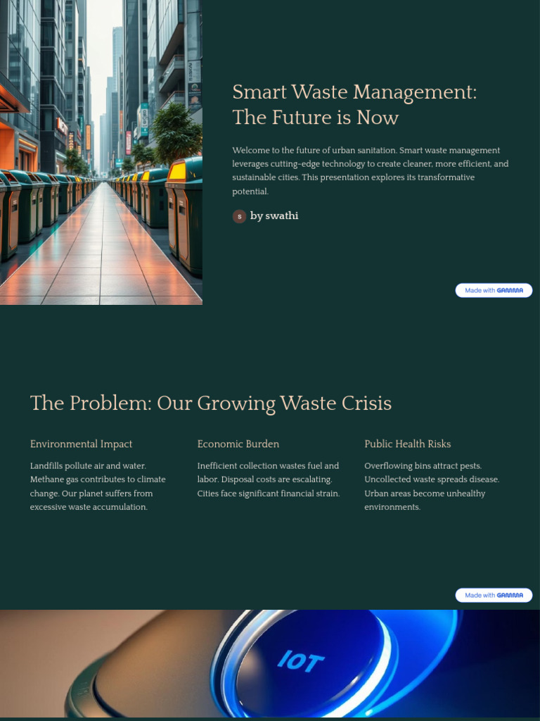 Smart Waste Management The Future Is Now | PDF | Waste Management | Waste