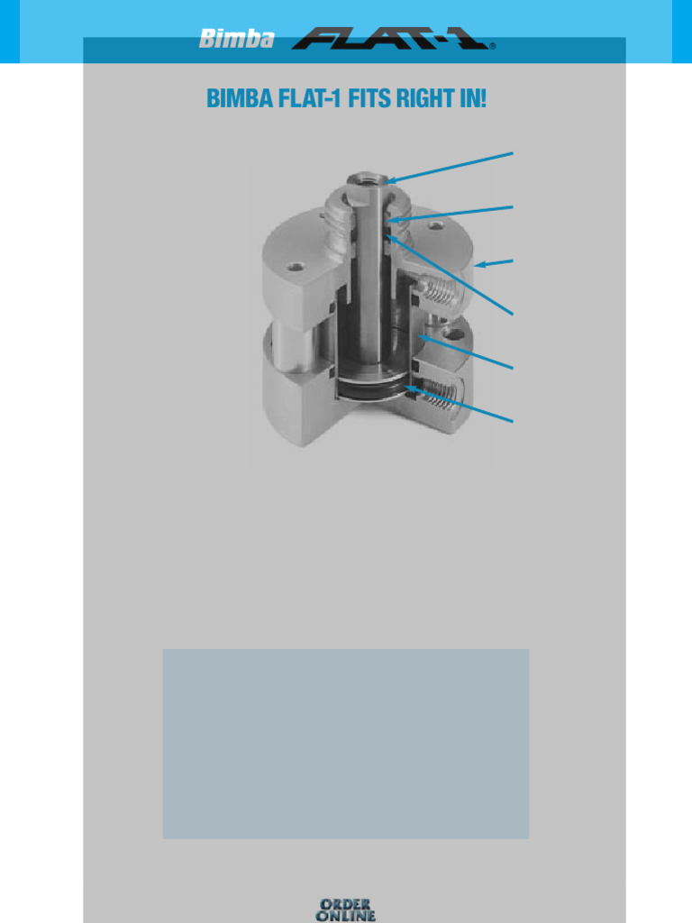 Bimba Flat-1 Cylinder Specifications | PDF | Screw | Piston
