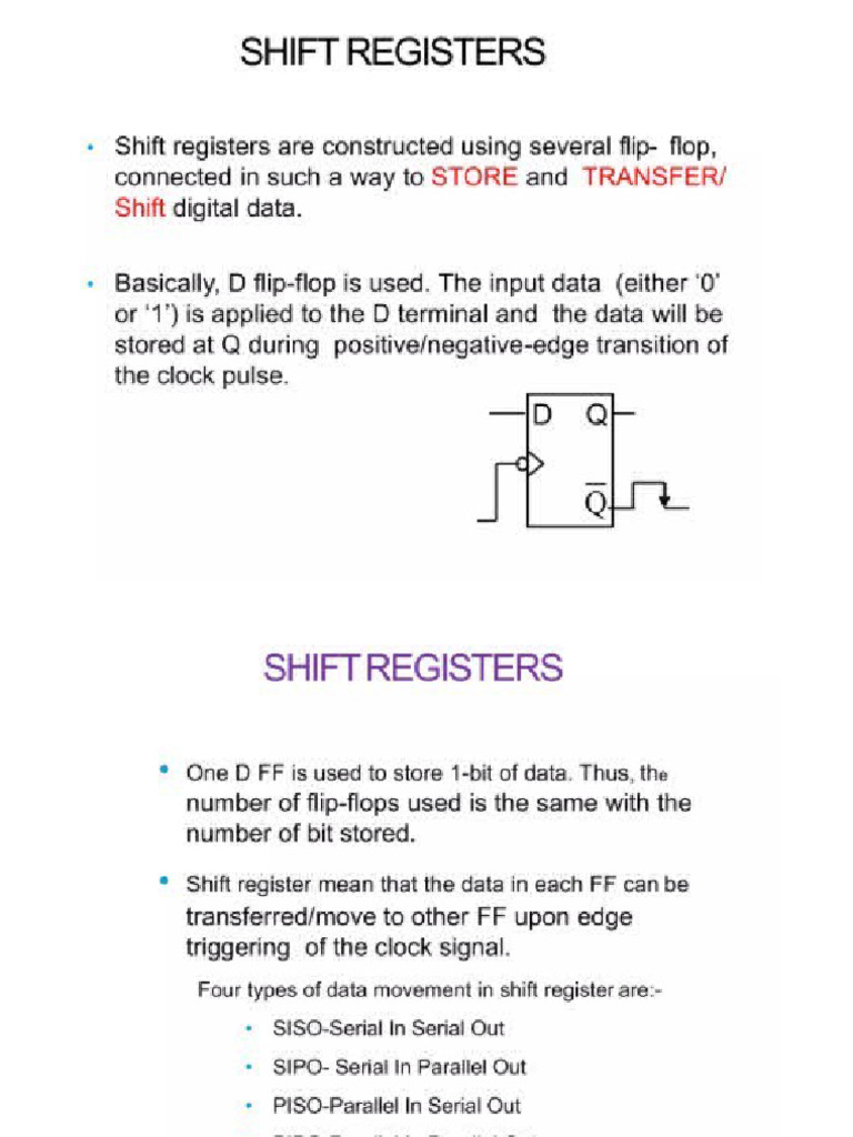 Shift Registers | PDF