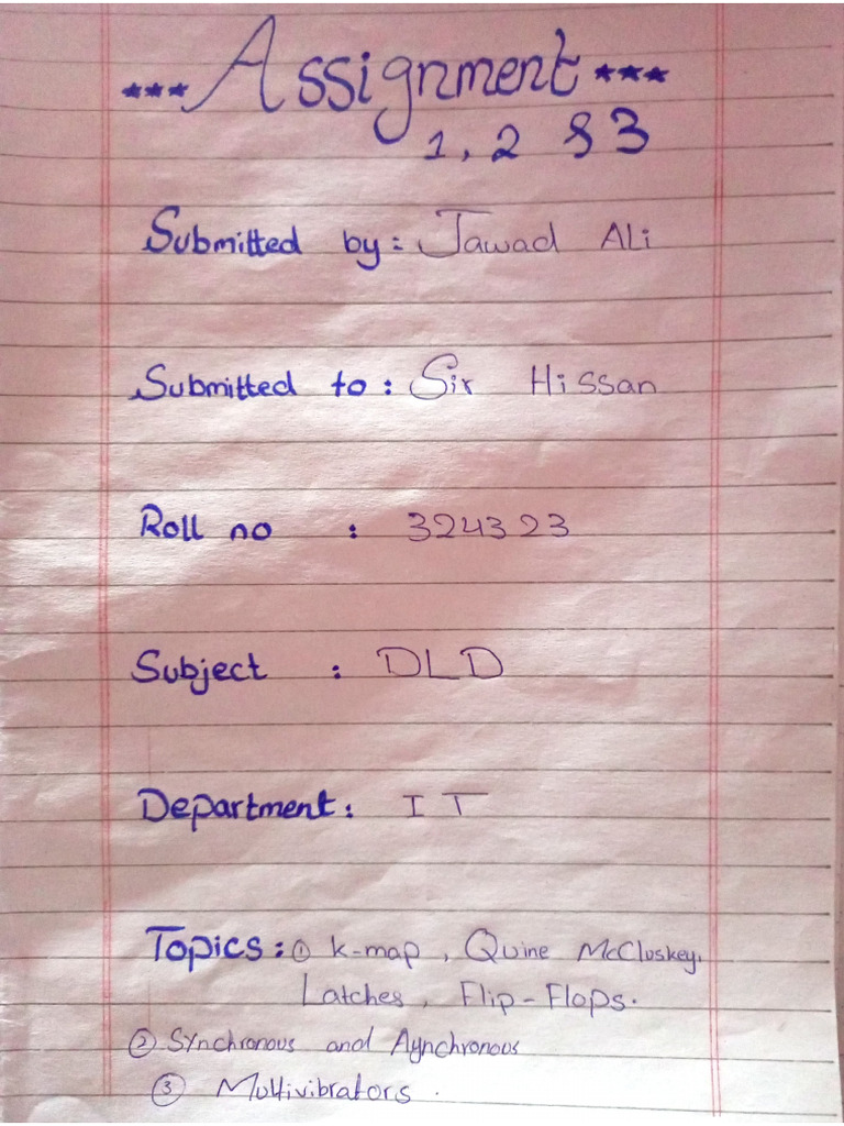 Assignment 1,2,3 | PDF