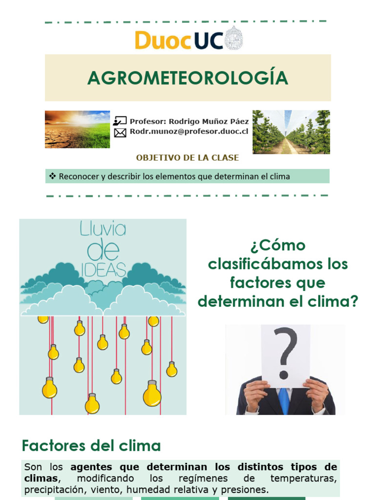 Clase 4. Elementos Del Clima | PDF | Humedad | Nube