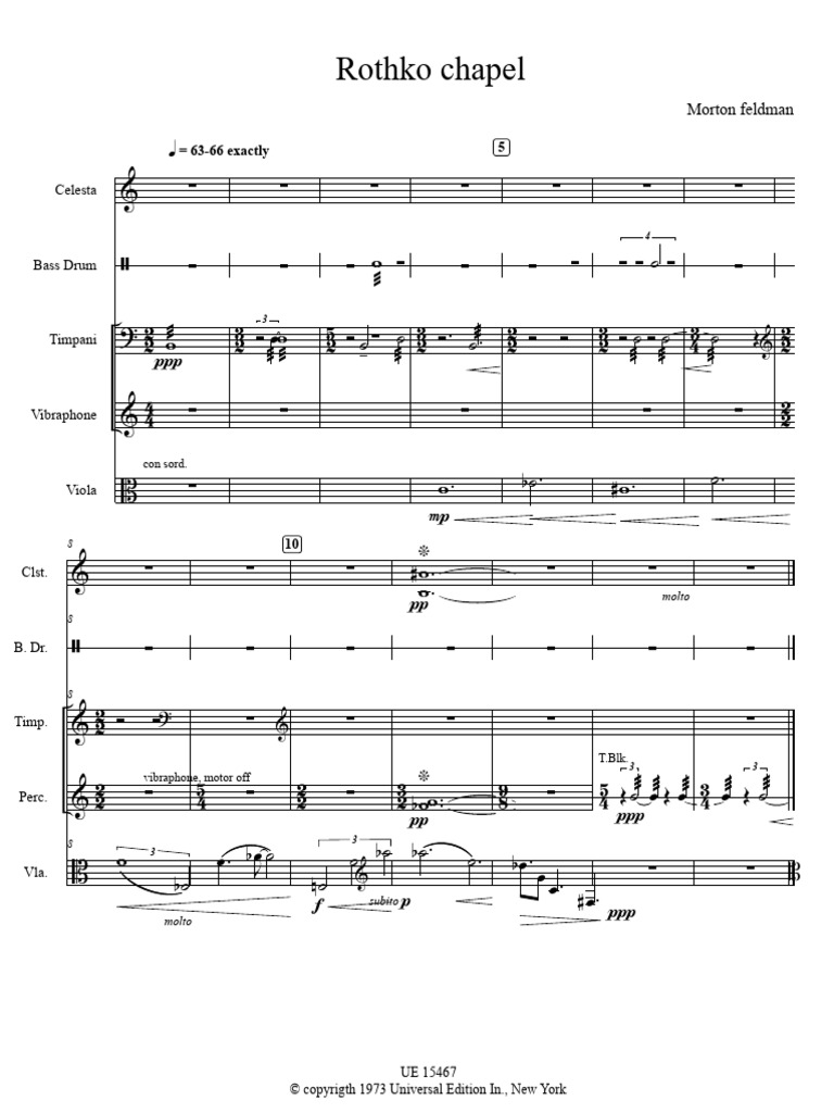 Rothko chapel final musicaaaaaaaaaaaaaaaaaaaaaaaa | PDF | Musical ...